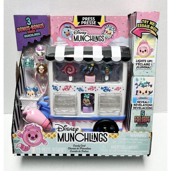 Just Play | Toys | Disney Munchlings Candy Cart 3 Bonus Characters ...